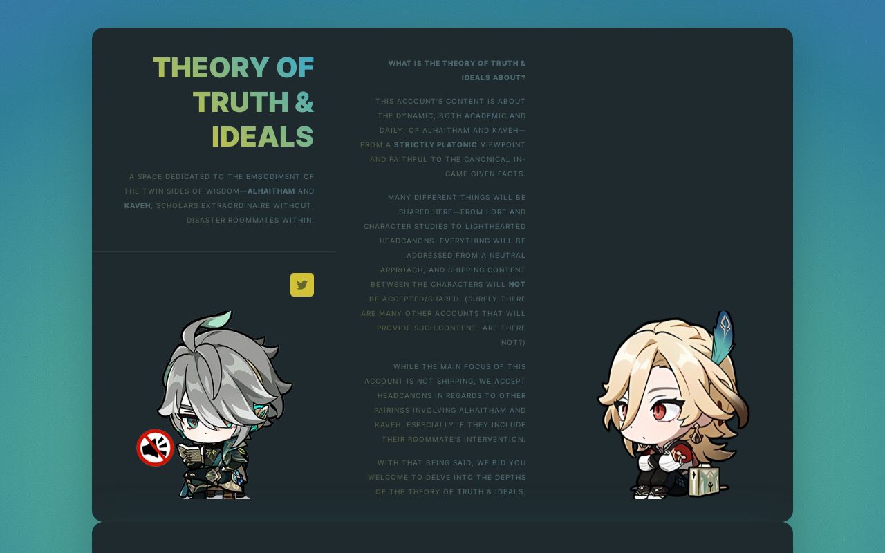 Theory of Truth & Ideals